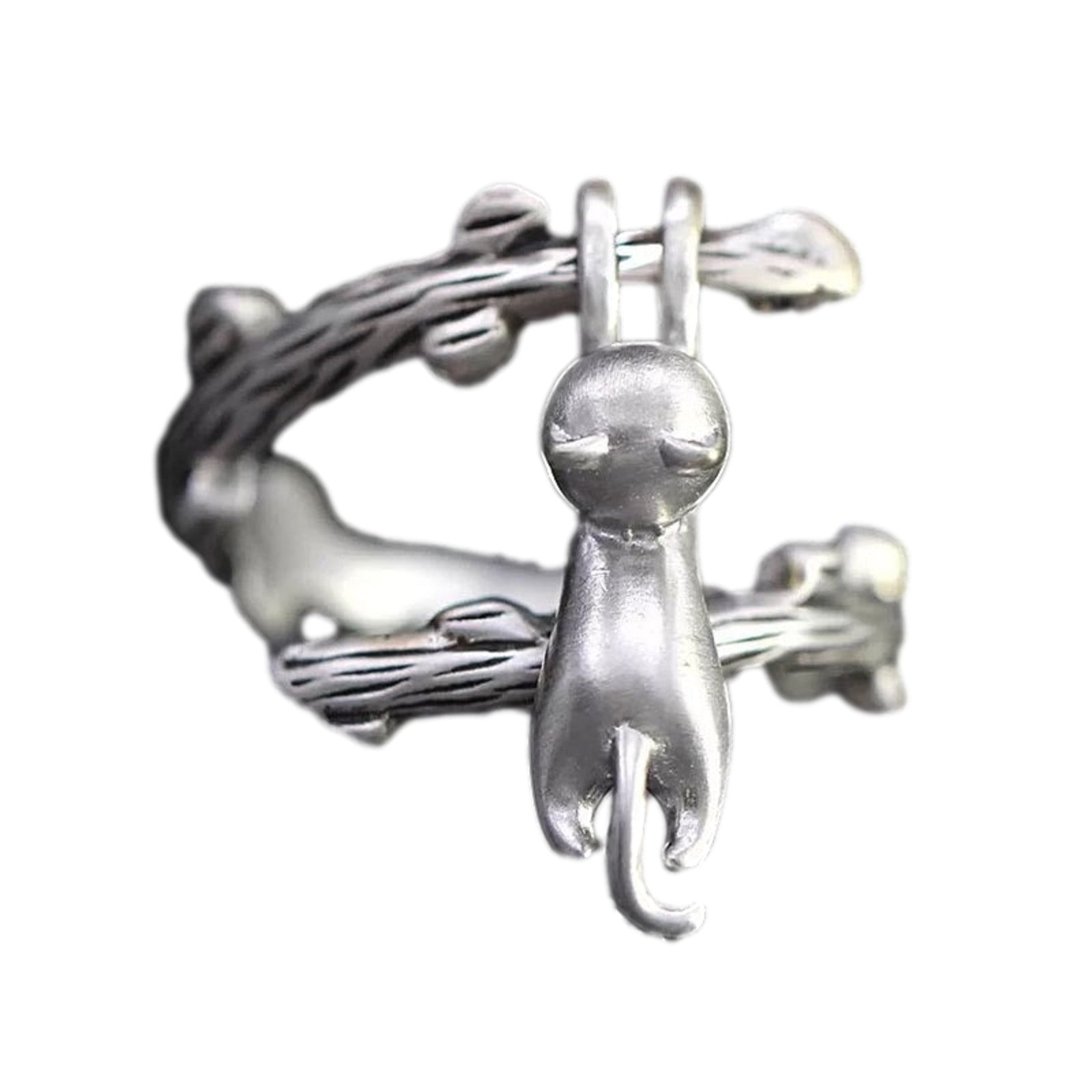 Meitianfacai Rings for Women Valentine's Day Gifts Creative Cat ...