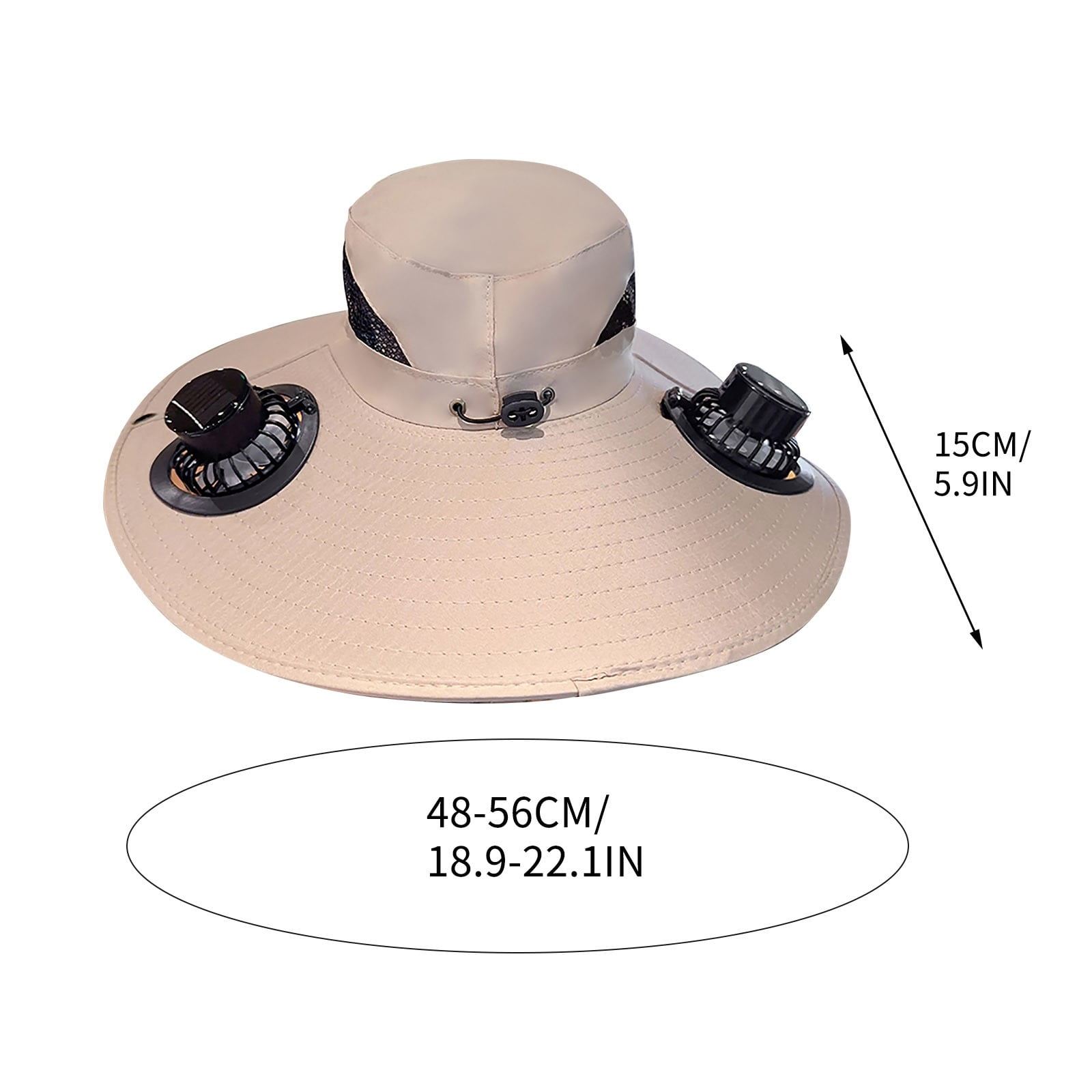 Meitianfacai Solar-Powered Cooling Hat for Adults,USB Charging Fan Hat ...