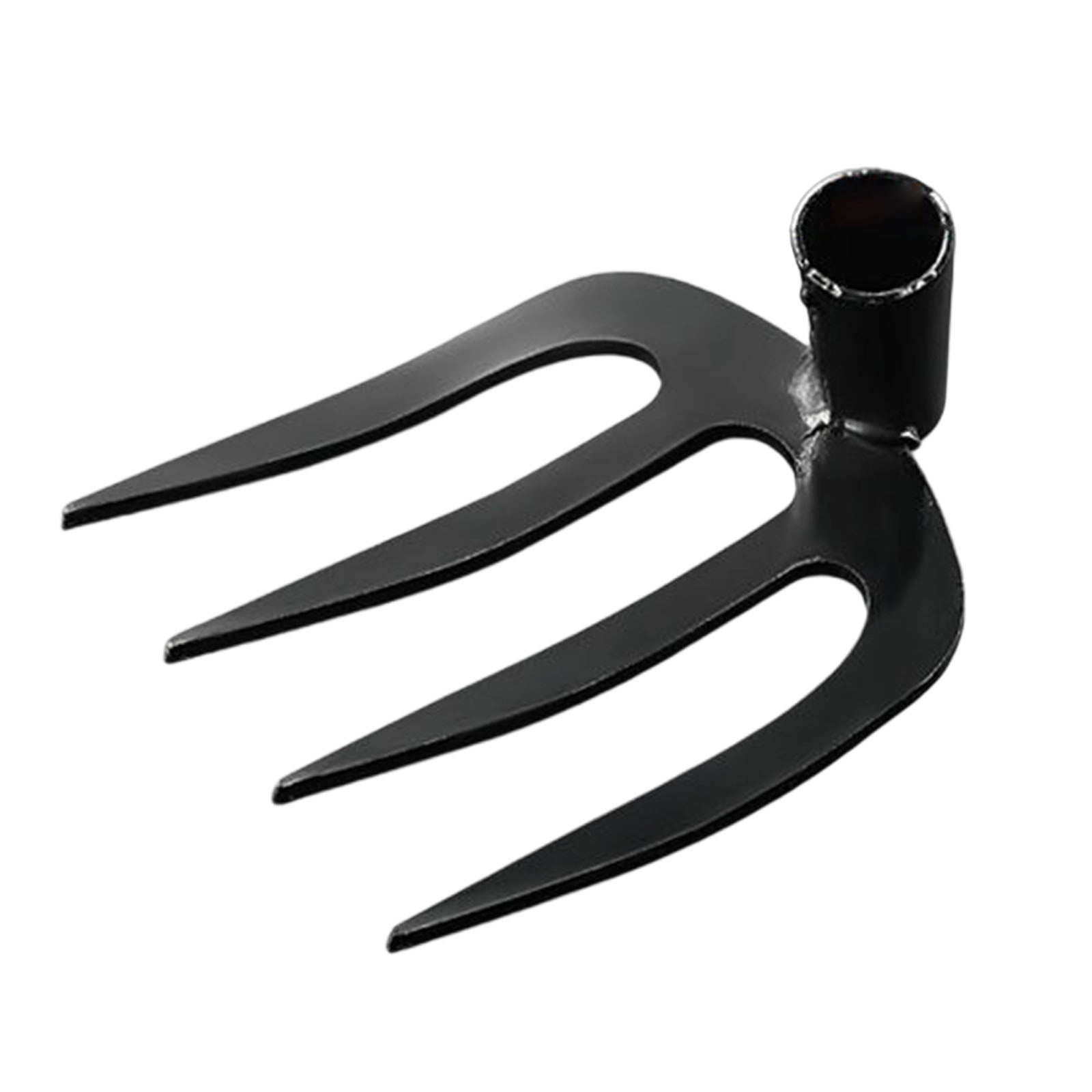 Meitianfacai Steel Garden Hoe - 4-Tooth Thickened Iron Rake for ...
