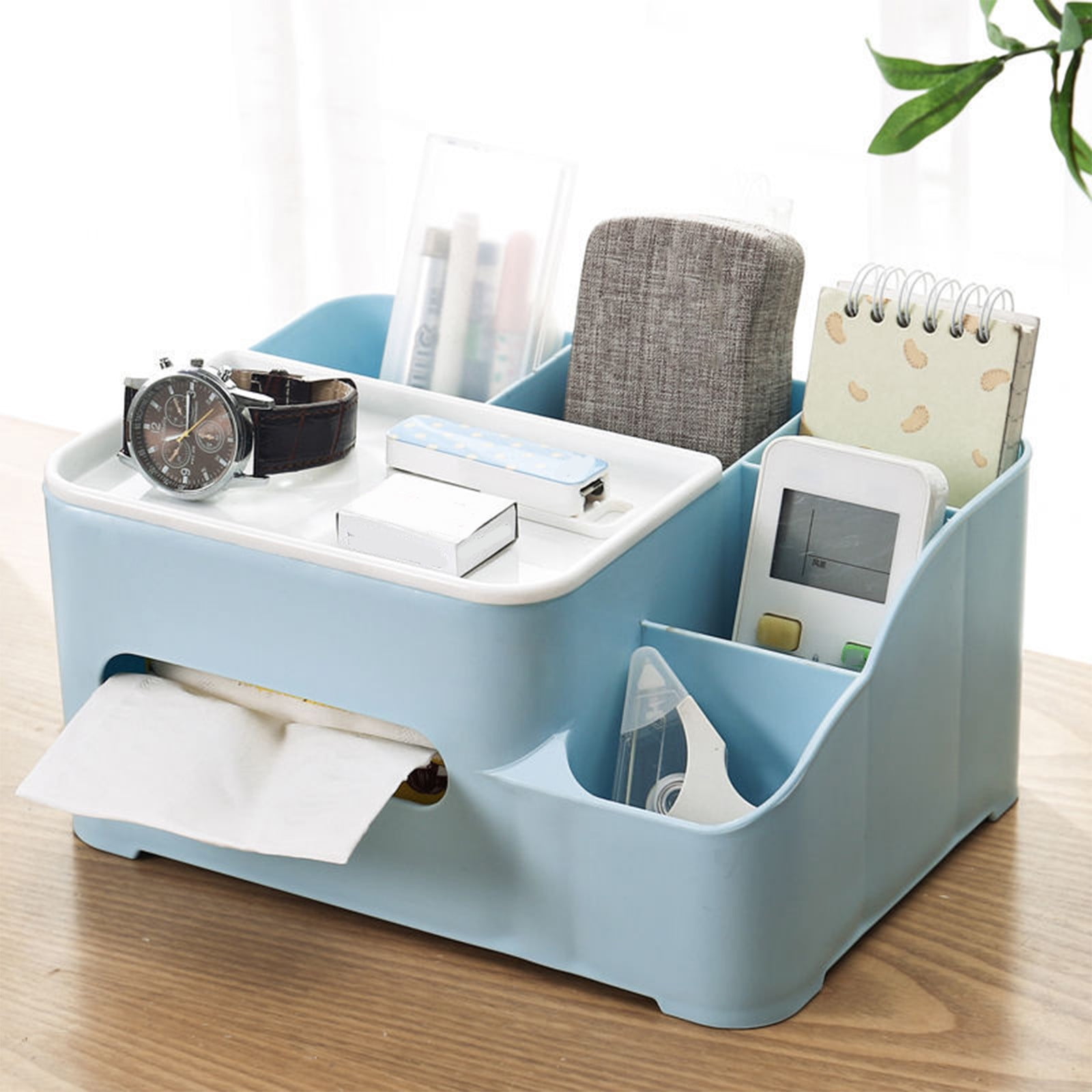 Meitianfacai Tissue Box Organizer Cover Holder with Storage Napkin ...