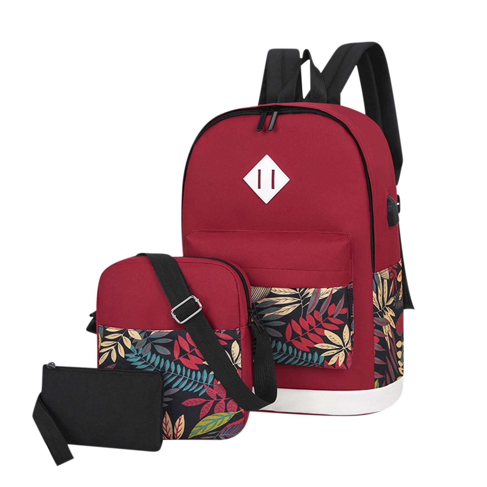 Meitianfacai Trendy Backpack 3-Piece Set, Includes Casual Backpack ...