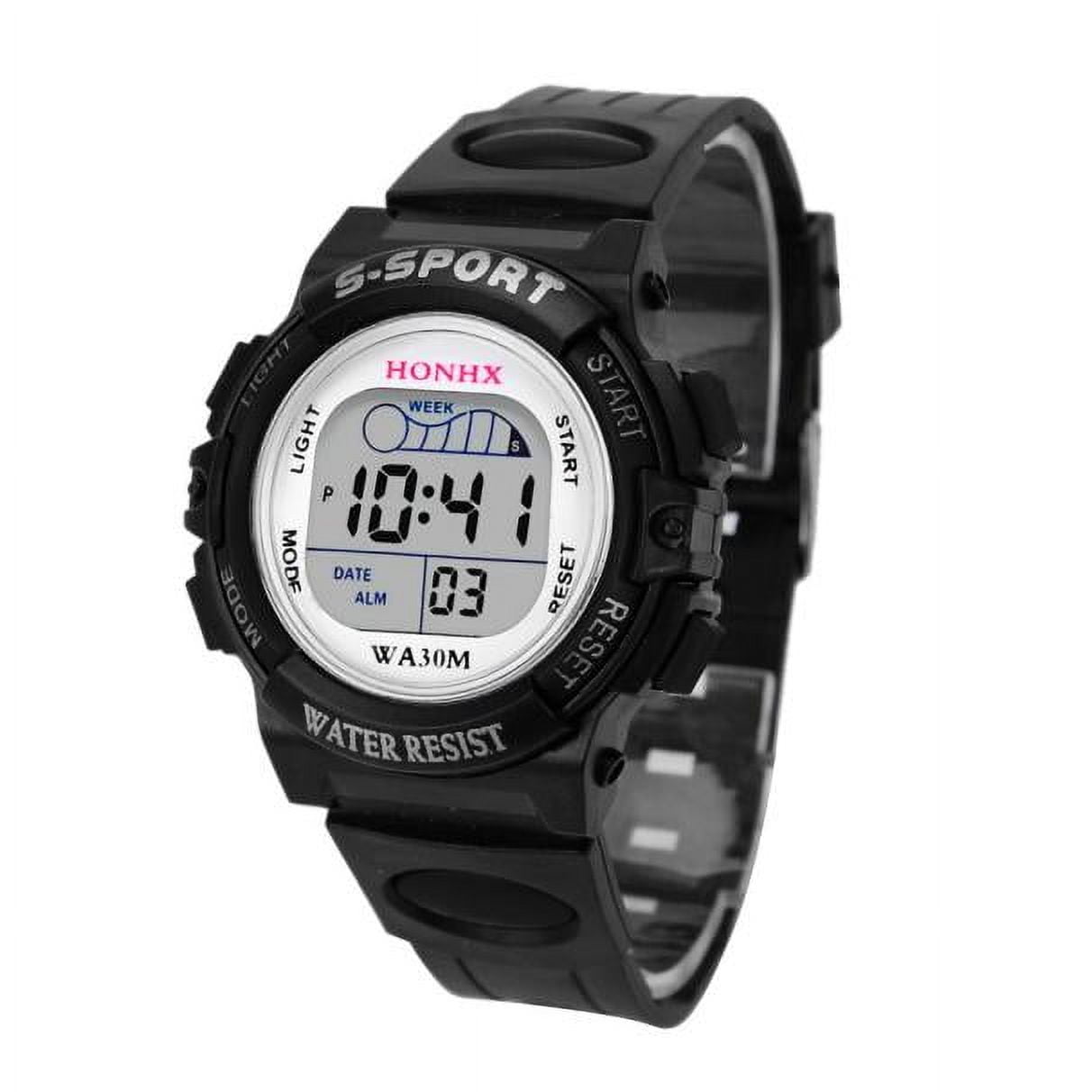 Meitianfacai Watch for Waterproof Digital LED Sports Watch Alarm Date ...