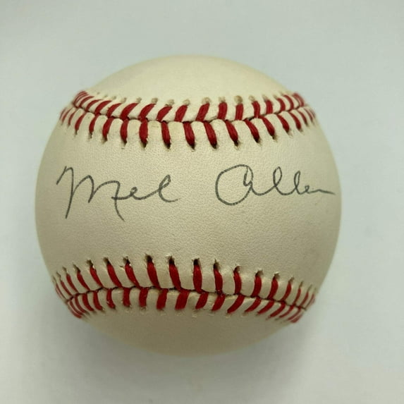 Mel Allen Signed Official American League Baseball PSA DNA COA ...