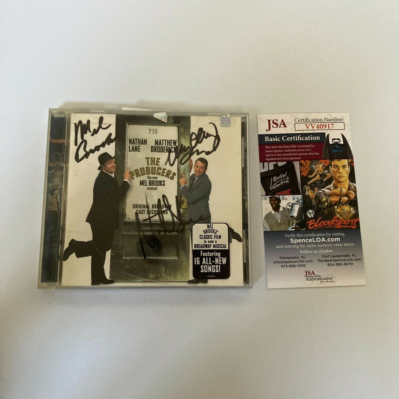 Mel Brooks, Matthew Broderick Nathan Lane Signed The Producers CD JSA ...