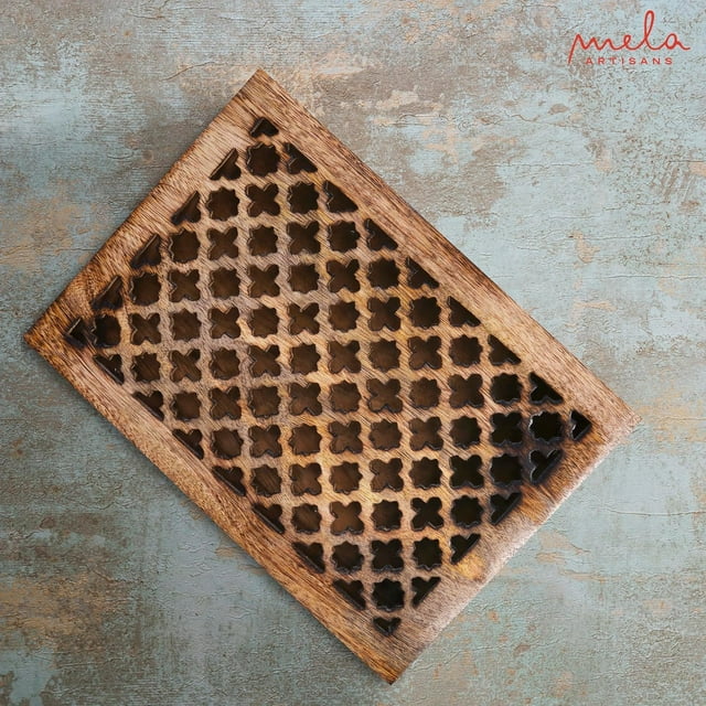 Mela Artisan Mango Wood Box with Lid, Handmade Large Keepsake Box ...