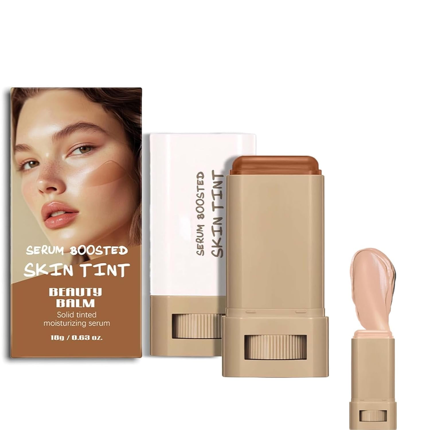 Melambo Skin Tint, Serum Boosted Skin Tint Balm,Conceals & Smooths Full ...