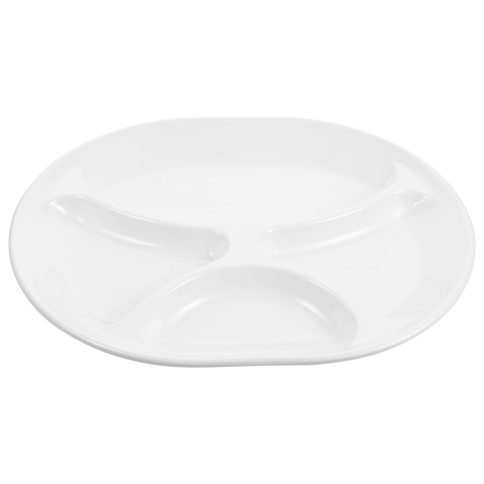 Melamine 4-divided Plates Dinner Plate Household Food Dish Compartment ...
