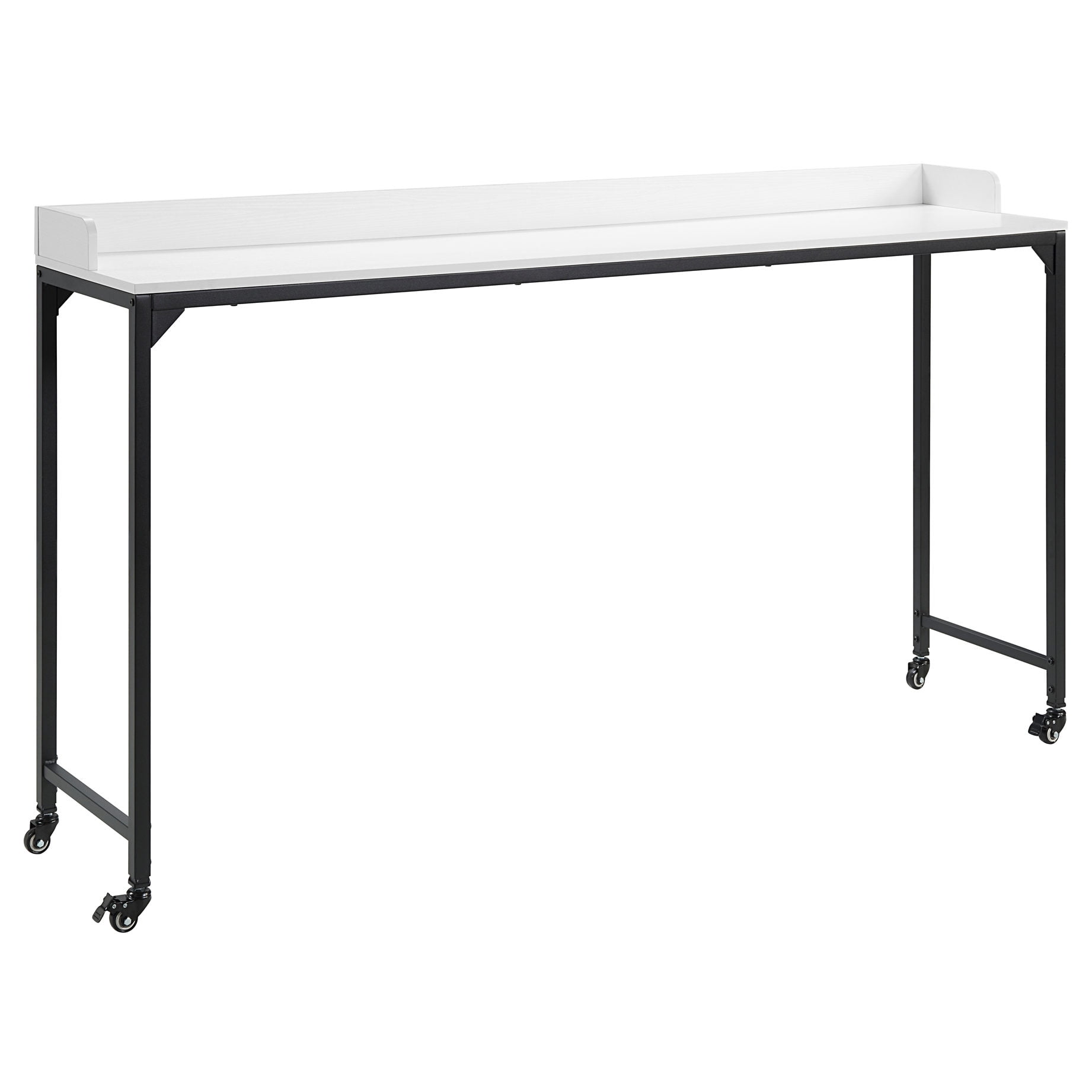 Melamine Board, Adjustable Legs and Casters - Overbed Table for Laptop ...