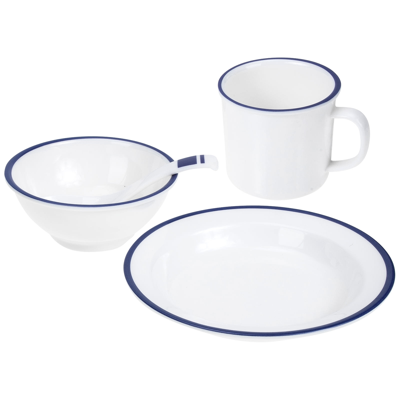 Melamine Chinese Tableware Flatware Bowl Kit Soup Rice Spoon Salad Dish ...