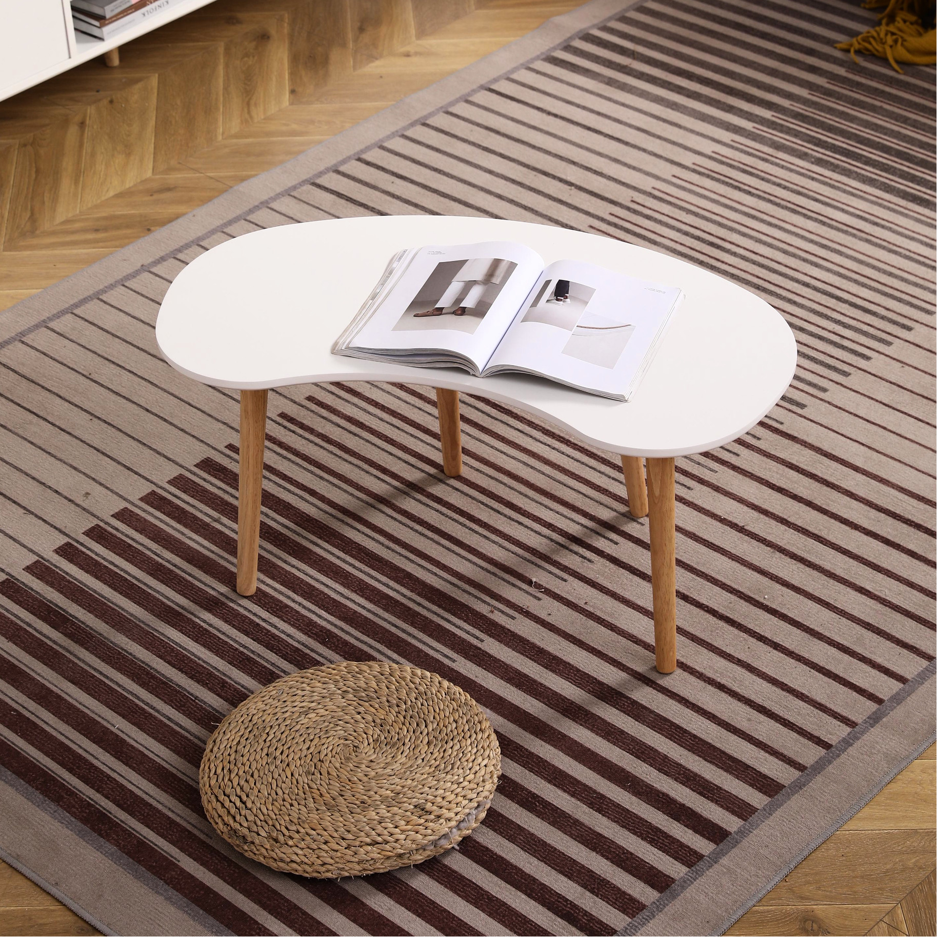 Melamine Coffee Table - Modern and Playful - Living Room or Small Space ...