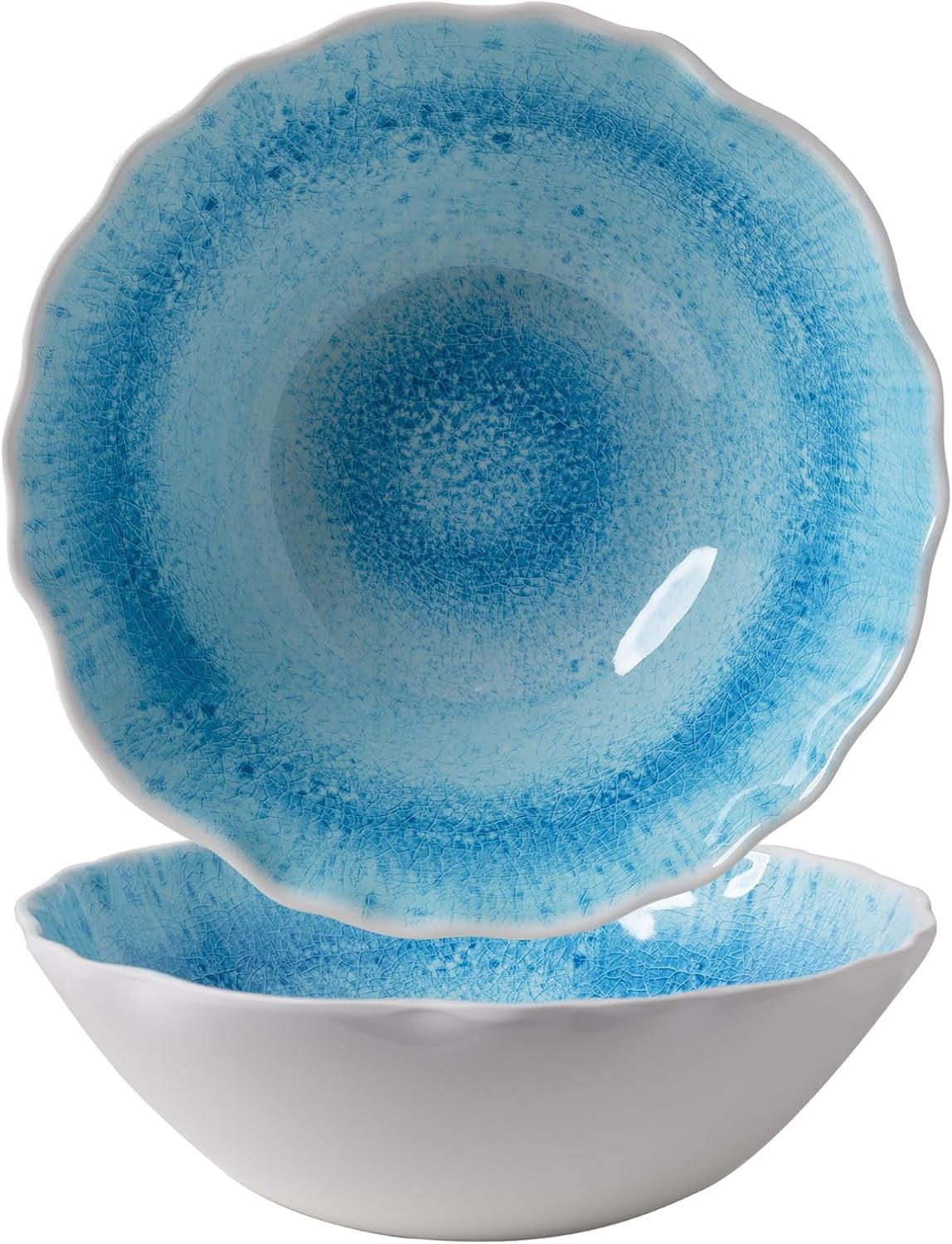 Melamine Serving Bowls, 12'' x 4'' Large Salad/Pasta/Mixing/Fruit Bowls ...