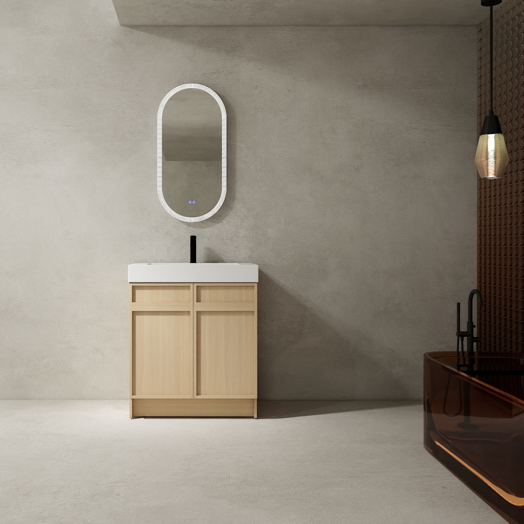 Melamine Surface - Resin Sink with Style - Bathroom Renovation - Ample ...