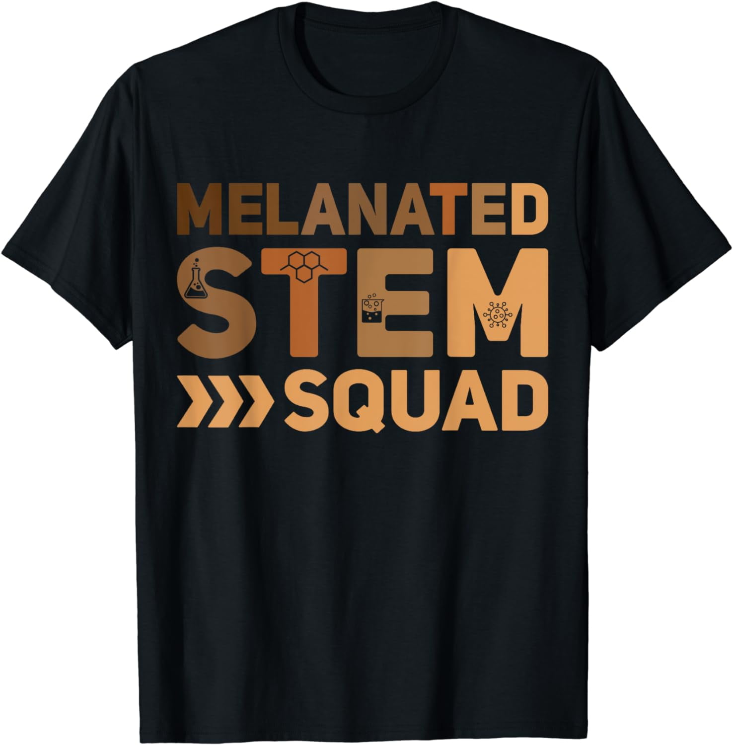 Melanated STEM Squad African American Science teacher T-Shirt - Walmart.com