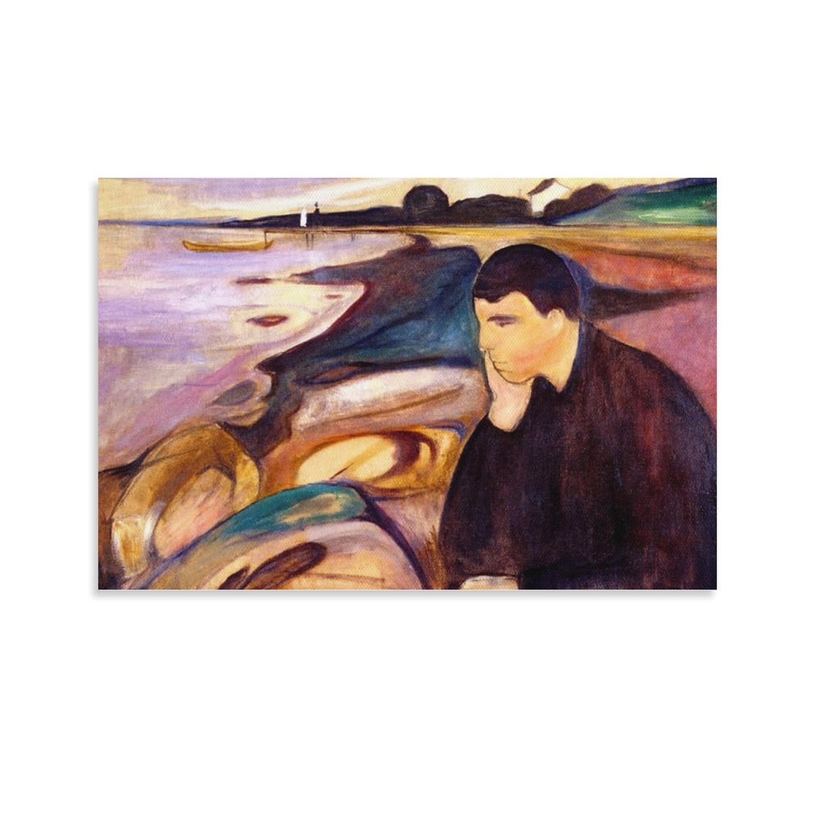 Melancholy - Edvard Munch Oil Painting Poster Posters Art Print Wall ...