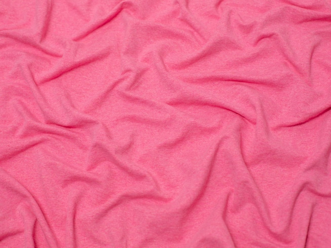 Melange Loop Back French Terry Stretch Knit Fabric Fuchsia Pink - per ...
