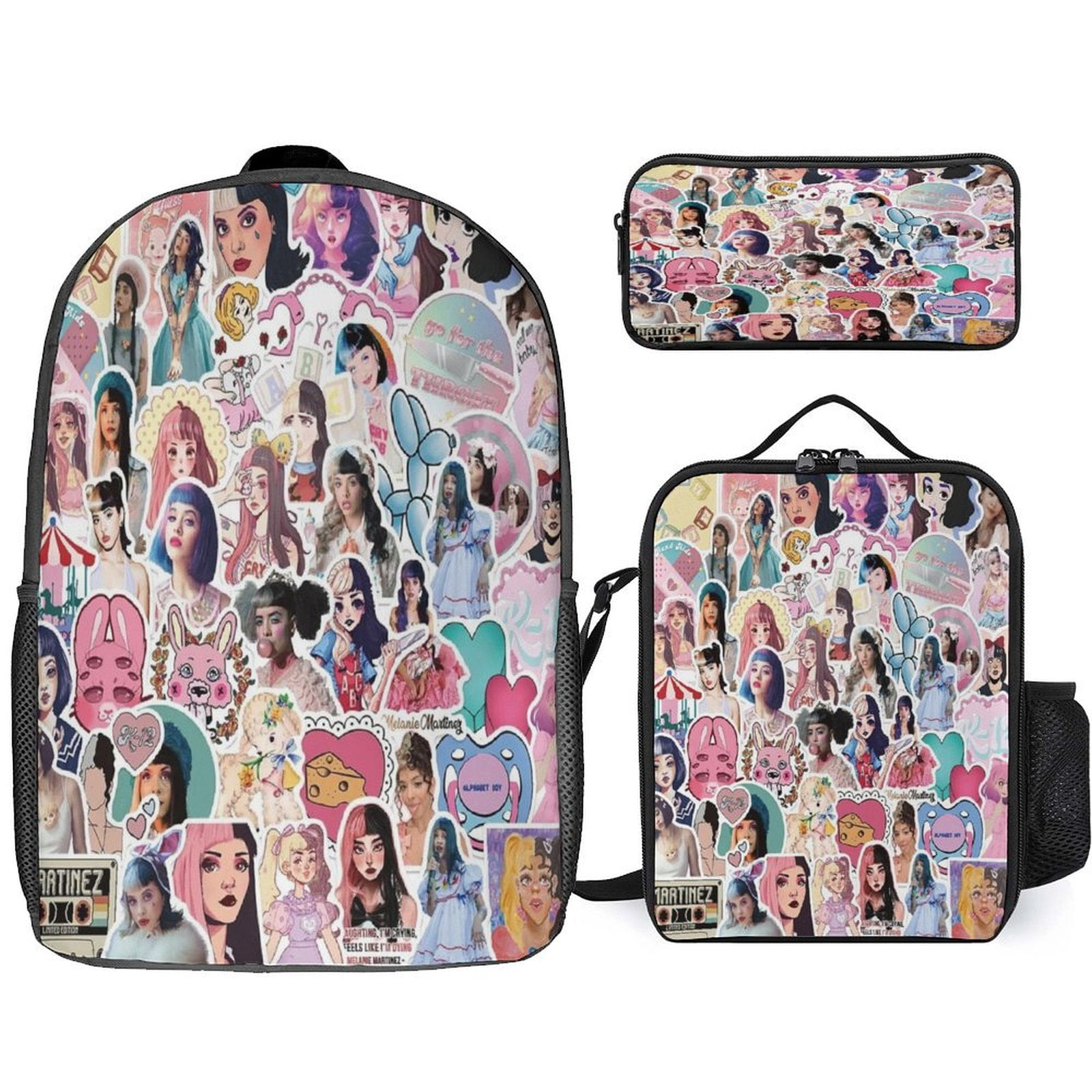 Melanie Martin-e Backpack 3PCS Backpack Set Lunch Box And Pencil Case ...