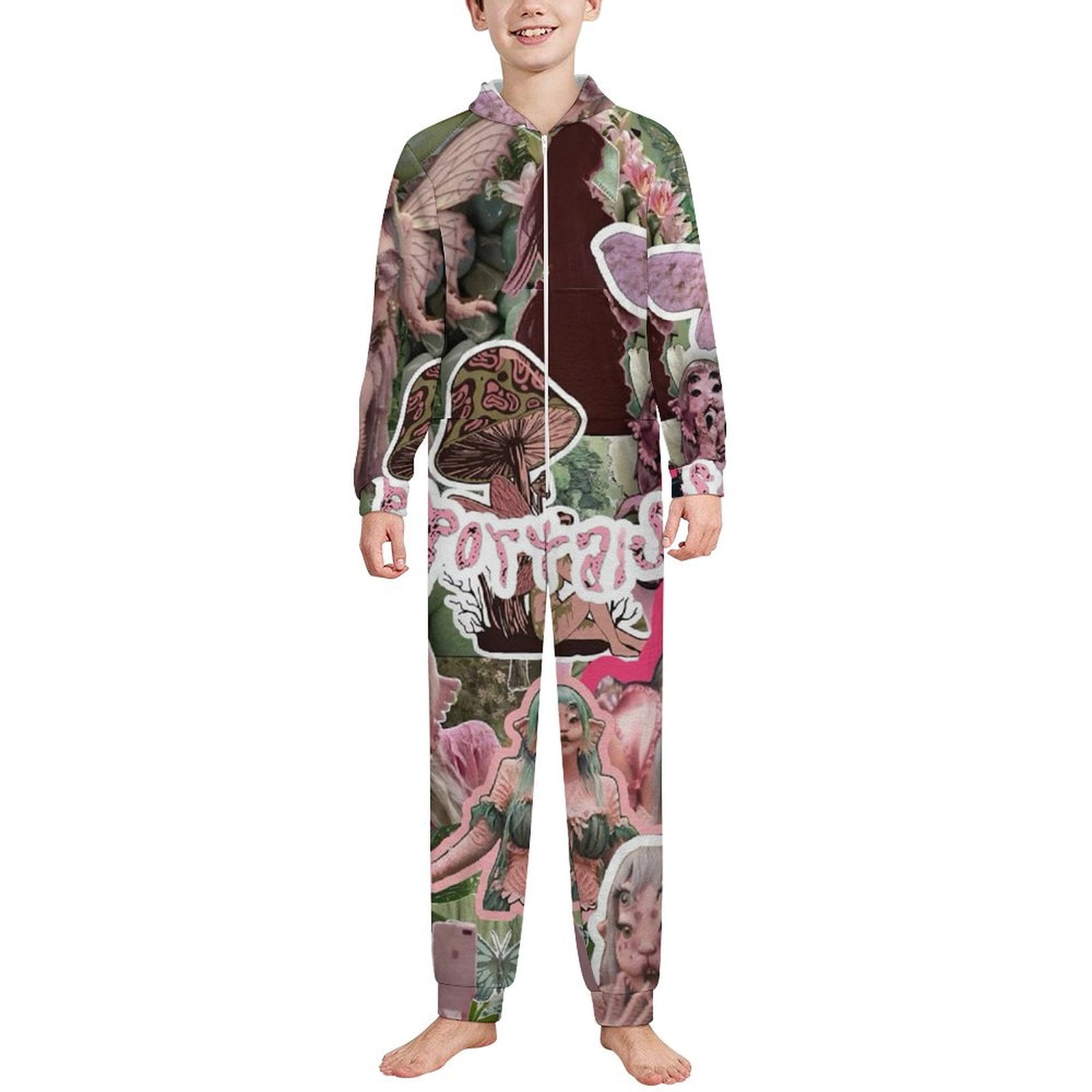 Melanie Martinez Kids Pajamas One Piece Hooded Union Suit Onesie PJs ...