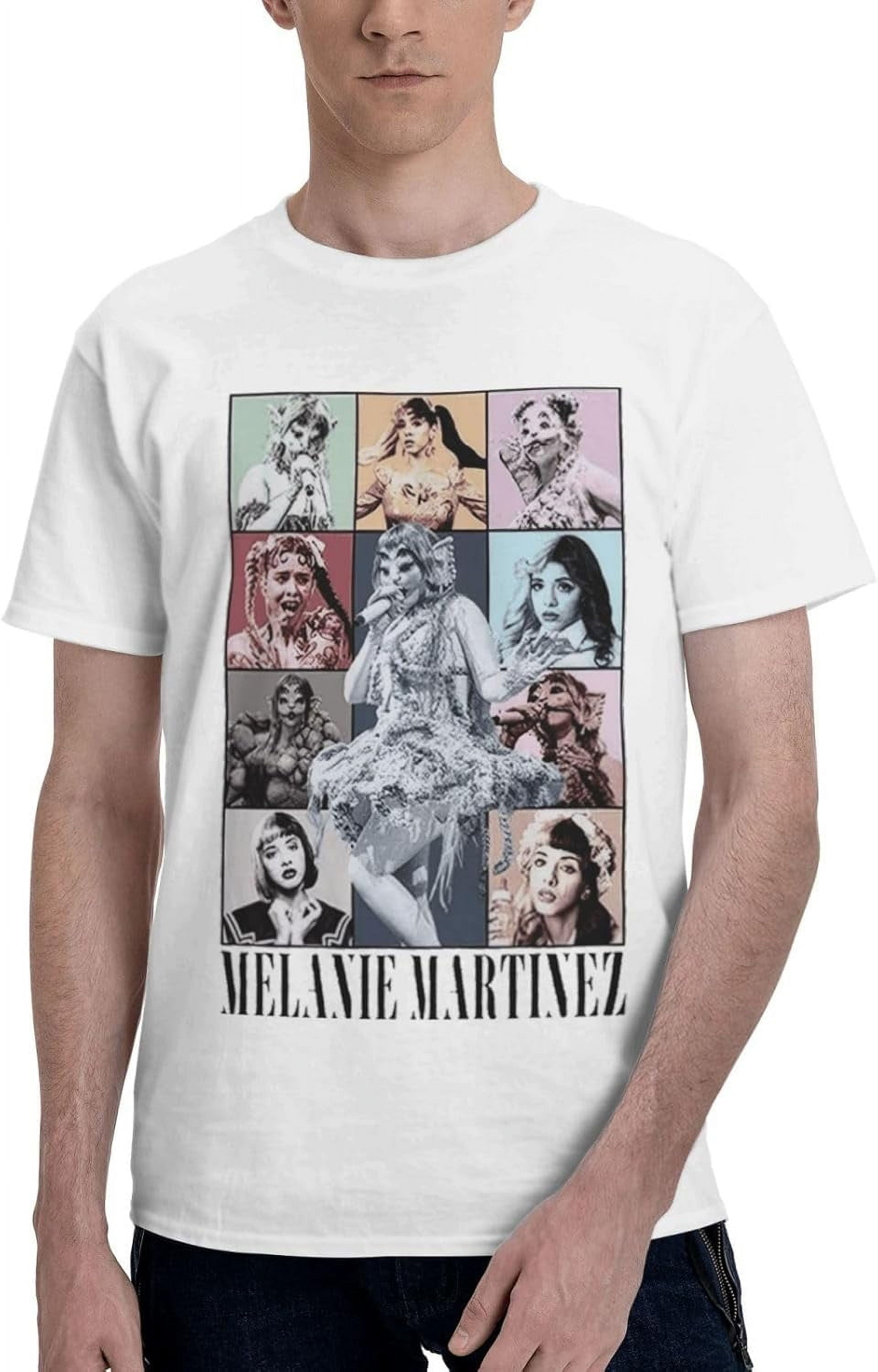 Melanie Martinez Mens Cotton Short Sleeve T-Shirt 3D Printed Funny Basic Loose Graphic Tee Tops ...