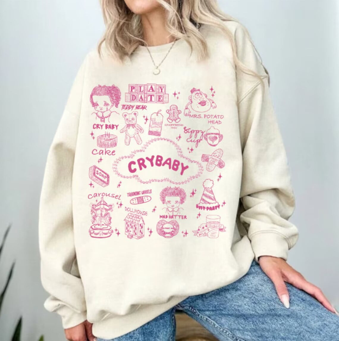 Melanie Martinez Porta ls Tour 2-Sided Sweatshirt, EVIL Cry Baby Shirt ...