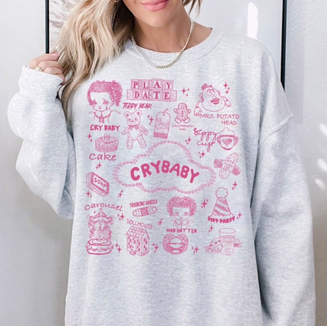 Melanie Martinez Porta ls Tour 2-Sided Sweatshirt, EVIL Cry Baby Shirt ...