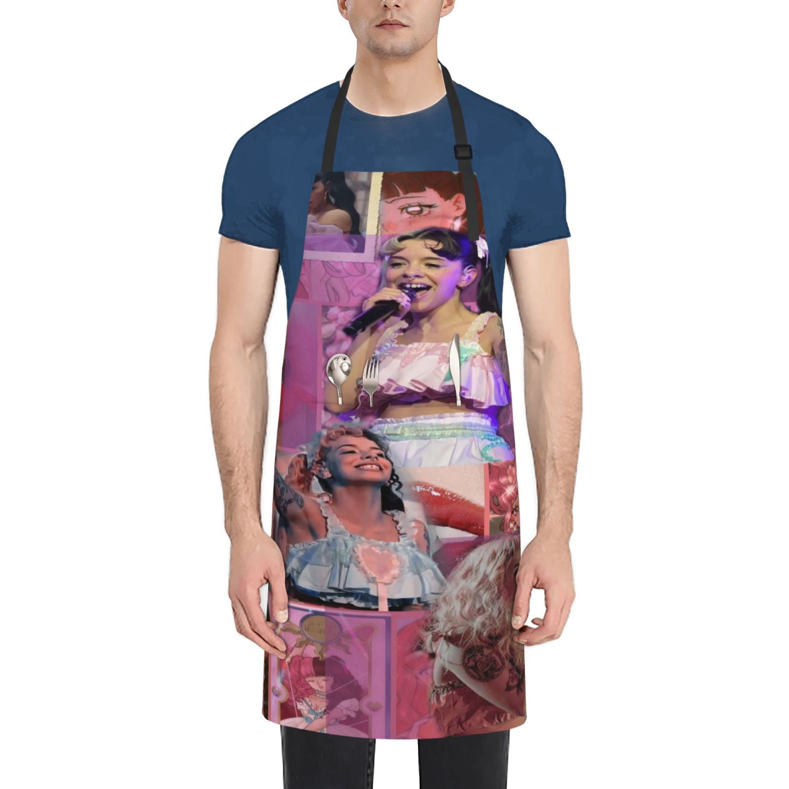 Melanie Martinez Waterproof Cooking Aprons, Adjustable Bib Soft Chef ...