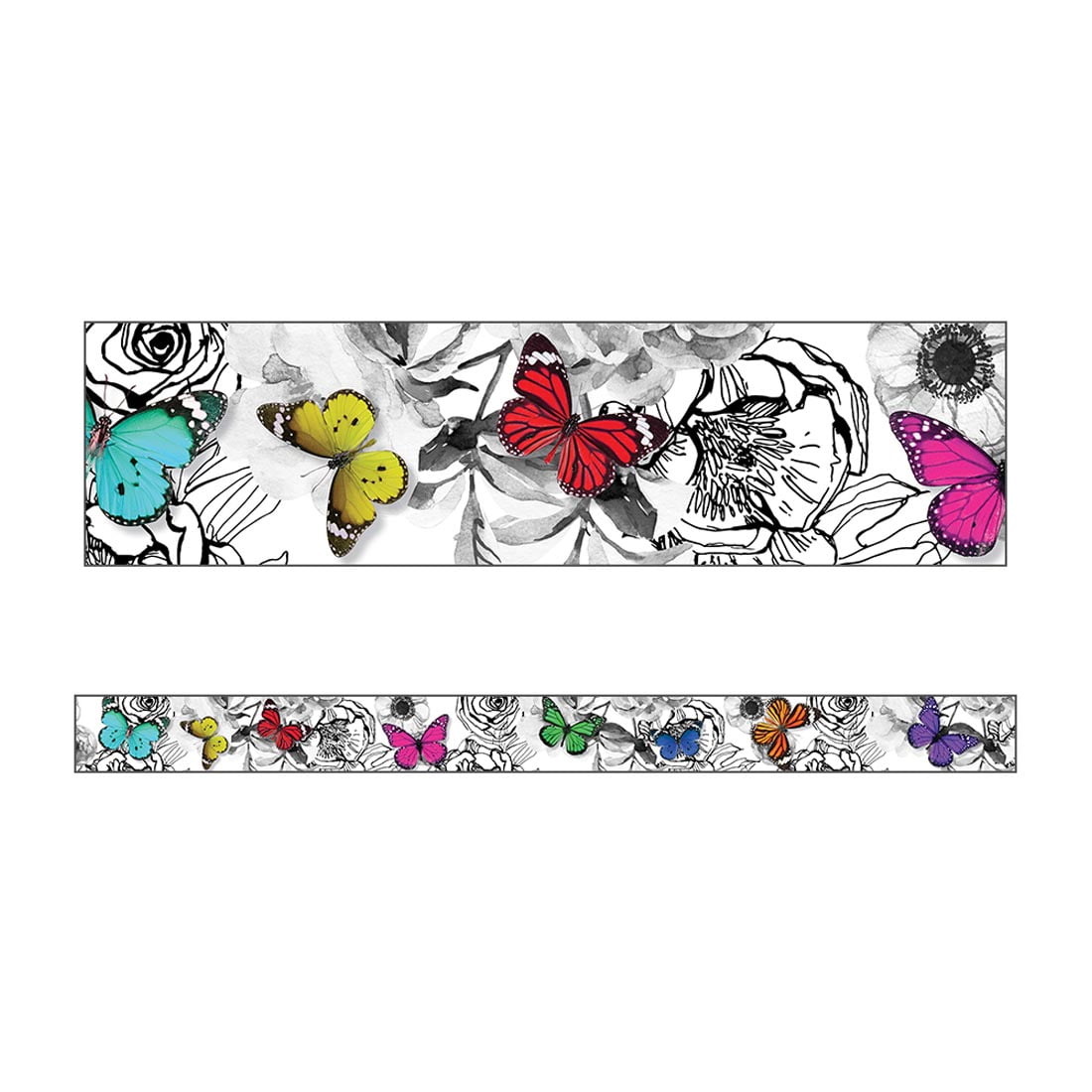 Woodland Whimsy Teachers' Butterflies Straight Bulletin Board Borders ...