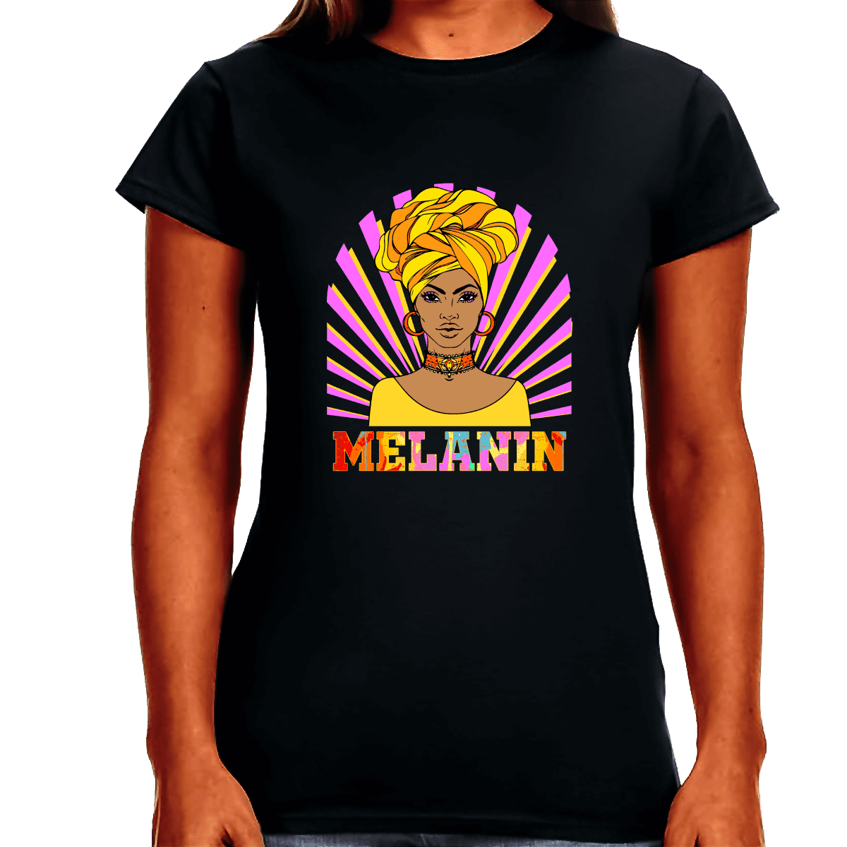 Melanin Black Pride Afro Queen Gifts African American Women Tops - Walmart.com