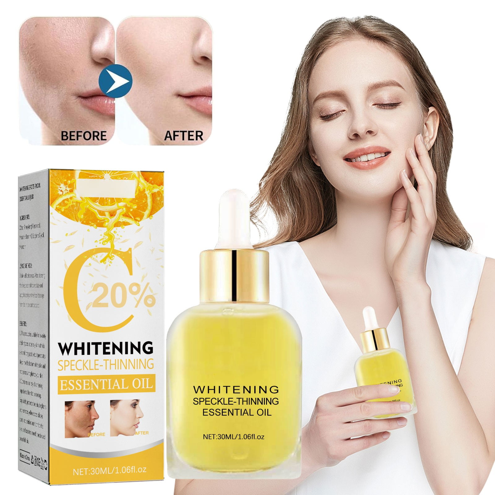 Melanin Correcting Facial Serum - Vitamin Enriched Hydrating Face Oil ...