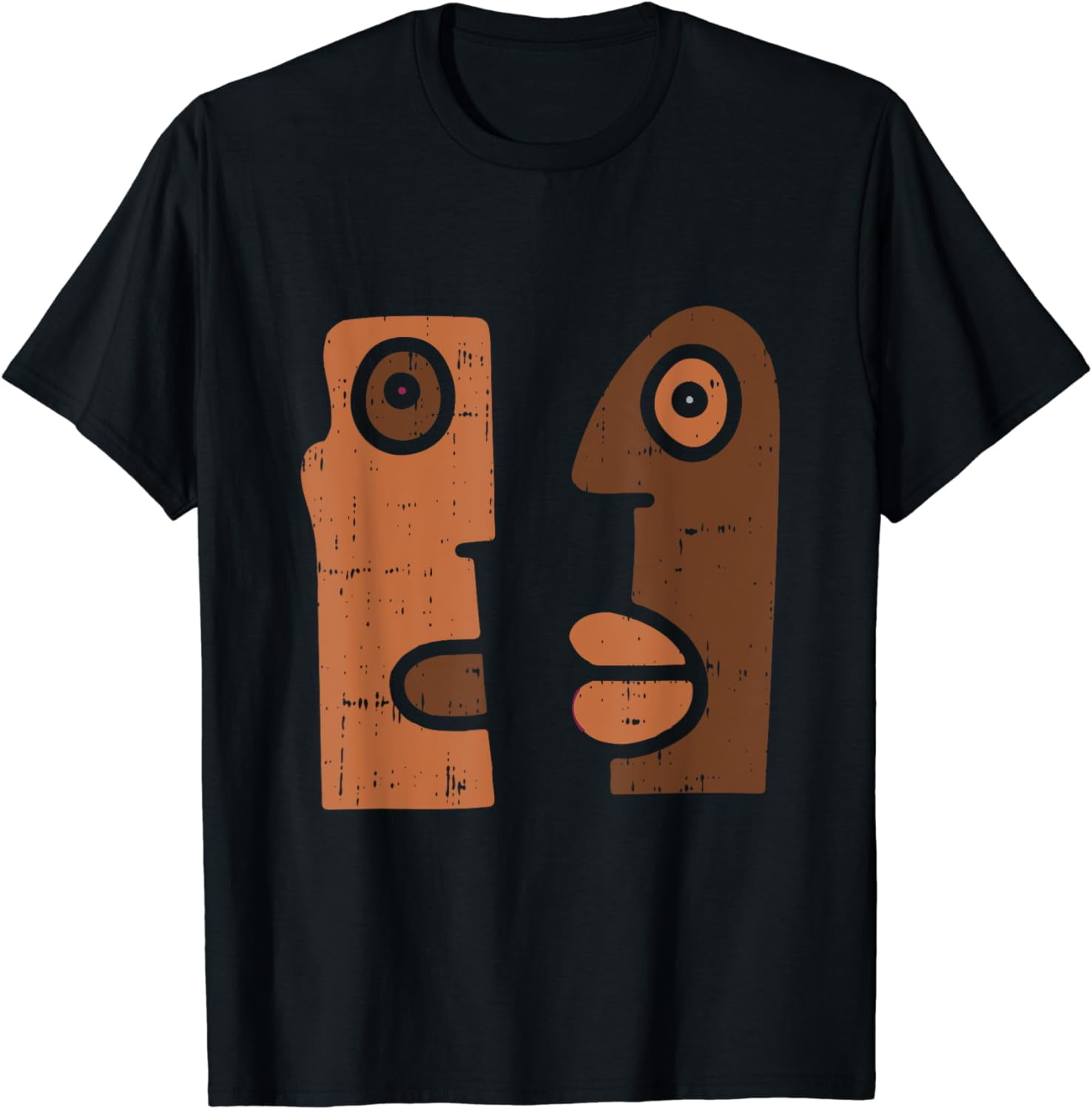 Melanin Face Abstract Art Black History Month BLM Drawing T-Shirt ...