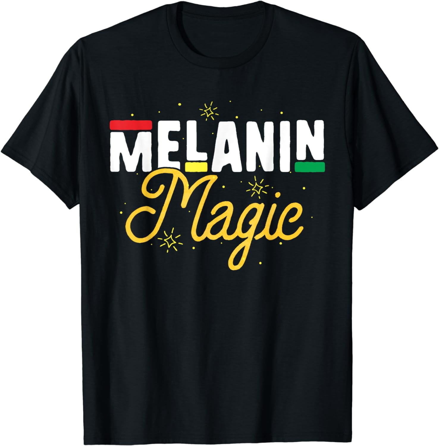 Melanin Magic T-Shirt Black History Month Women Girl Queen T-Shirt ...