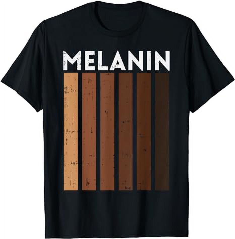 Melanin Shades Black Lives Matter History African Pride BLM T-Shirt ...