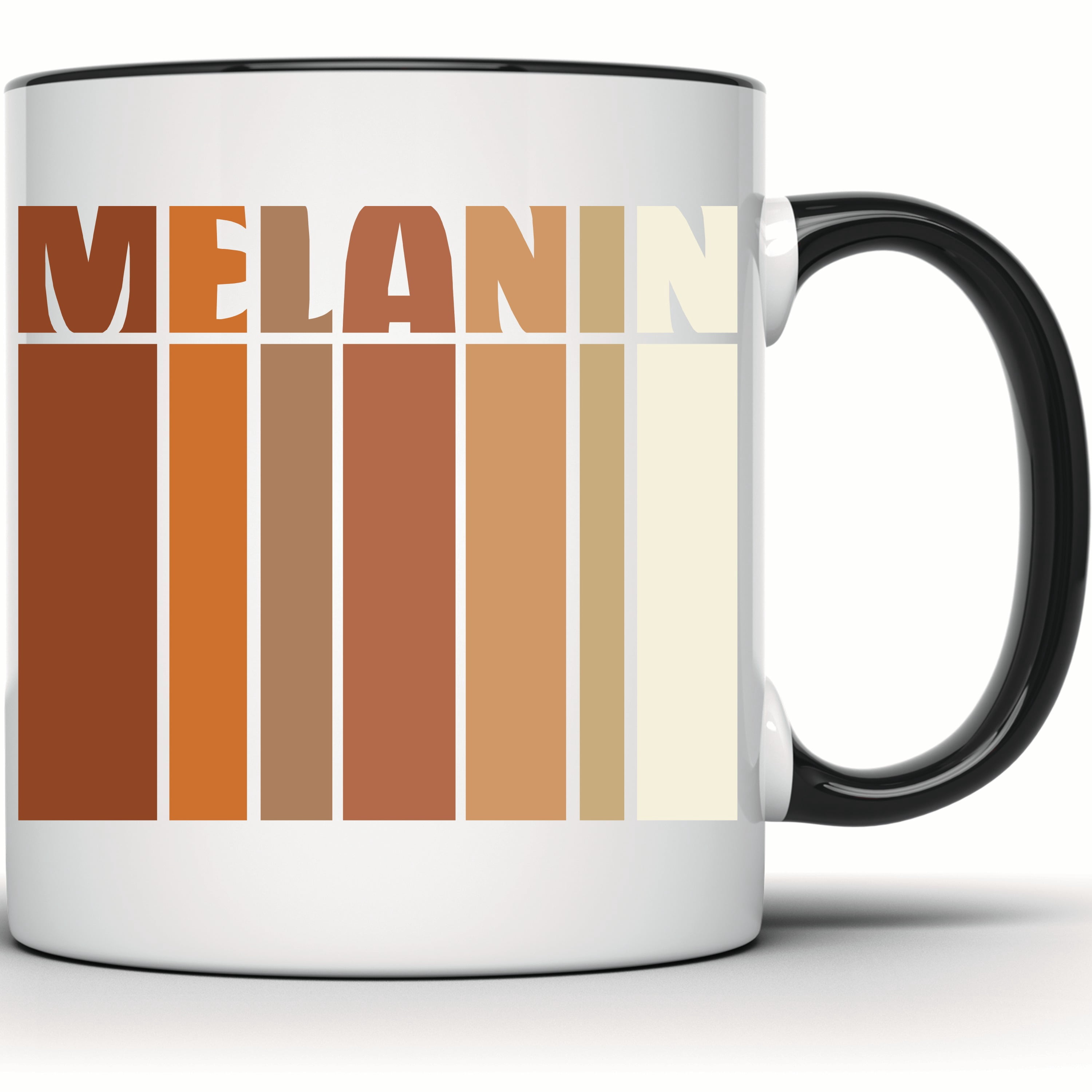 Melanin Shades Mug, Brown Skin Tones Diversity Coffee Mug, Black Pride ...