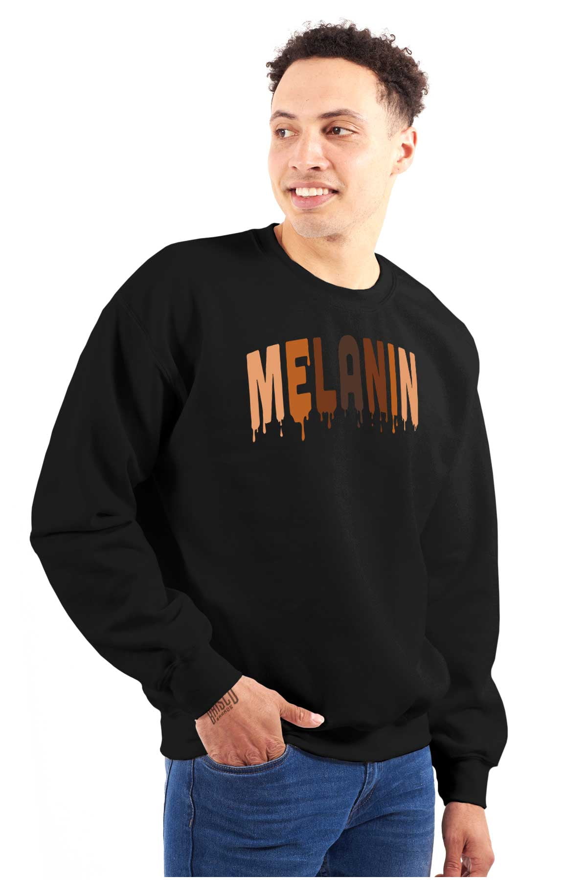 Melanin Skin Shades Paint Drip Sweatshirt for Men or Women Brisco ...
