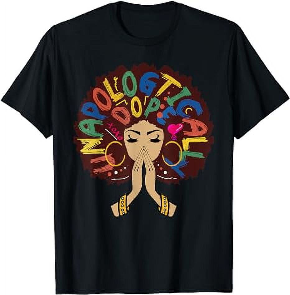 Melanin Strong Afro Woman Queen Black History Month Gift T-Shirt - Walmart.com