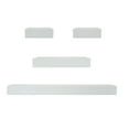 Melannco Chunky Floating Shelves Set of 4 White - Walmart.com