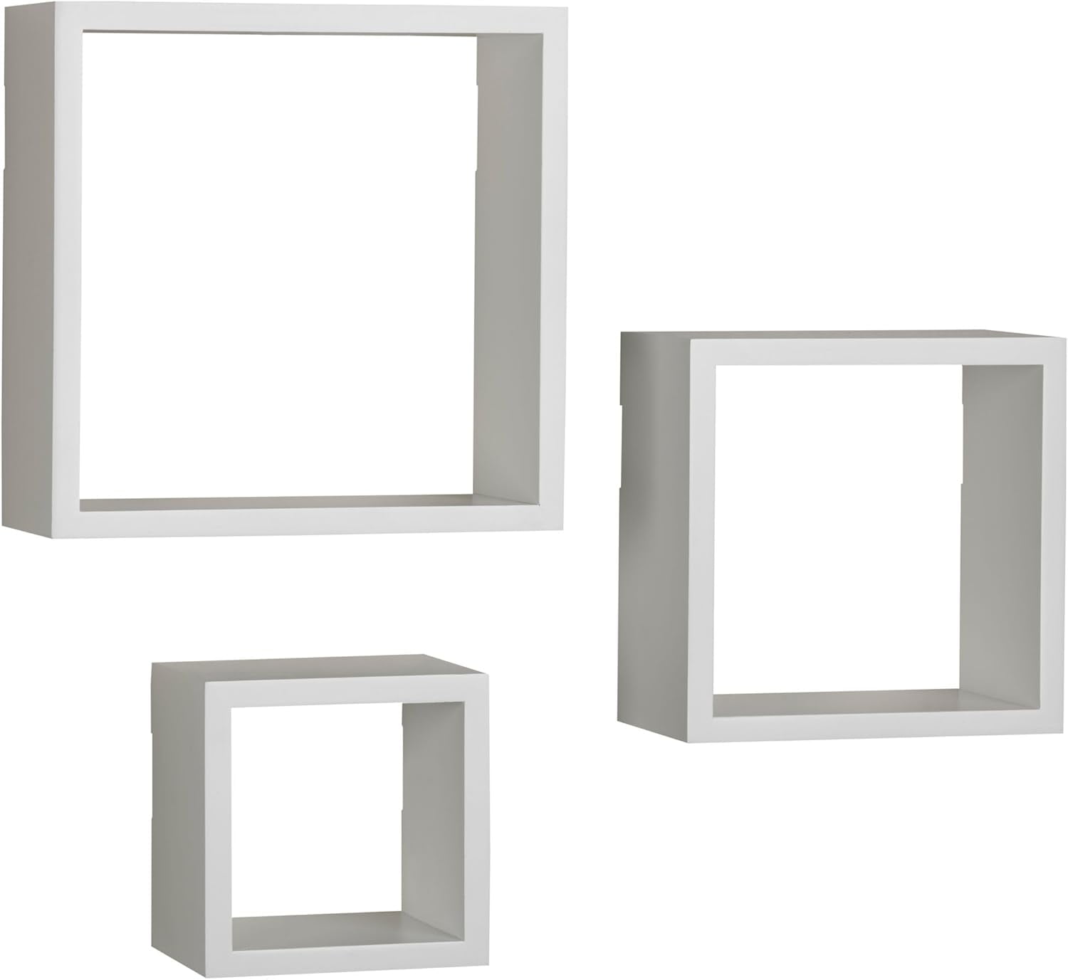 Melannco Floating Square Cube Shelves, for Bedroom, Living Room ...
