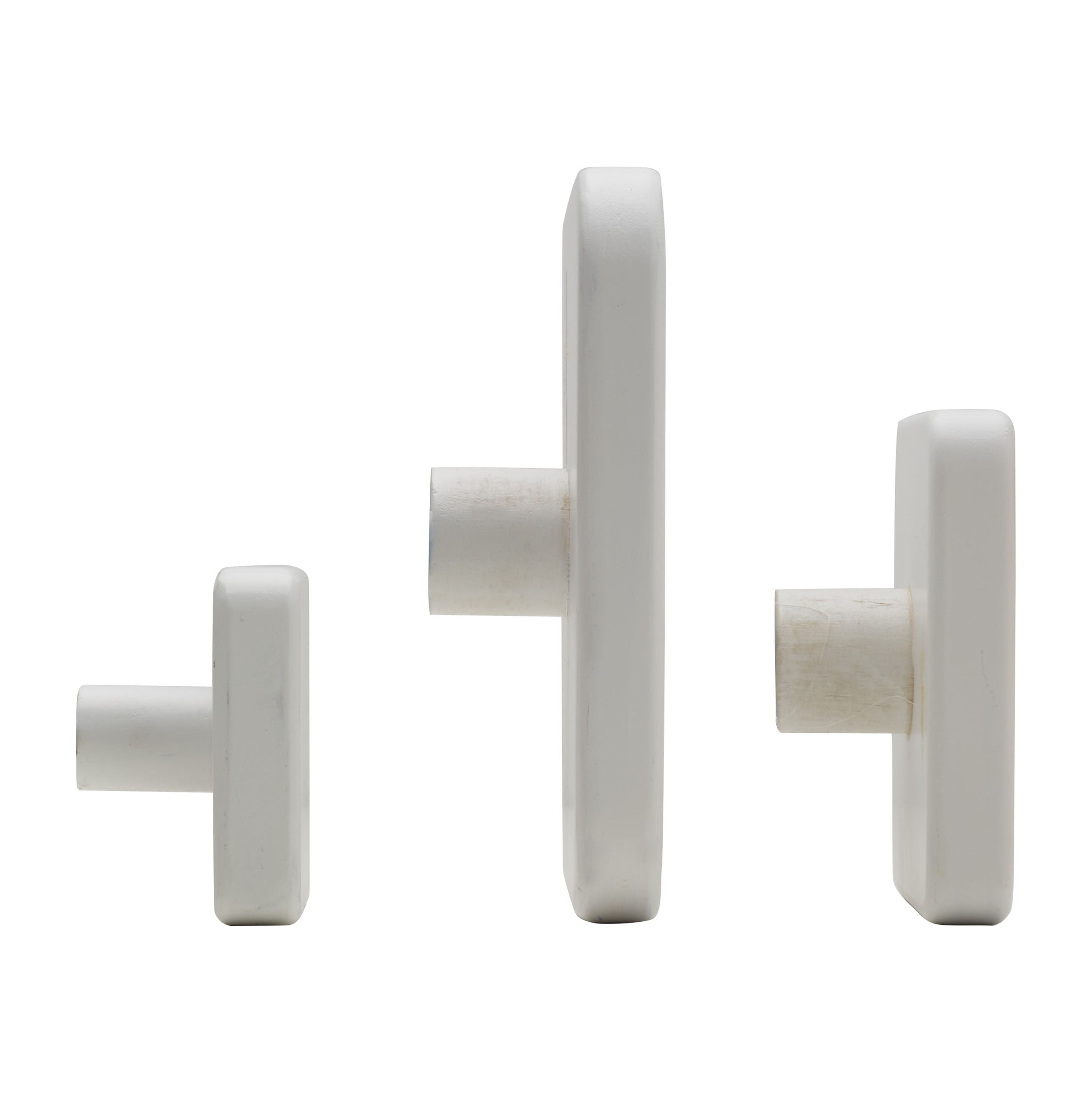 Melannco Set of 3 White Graduated Square Wall Hooks - Walmart.com
