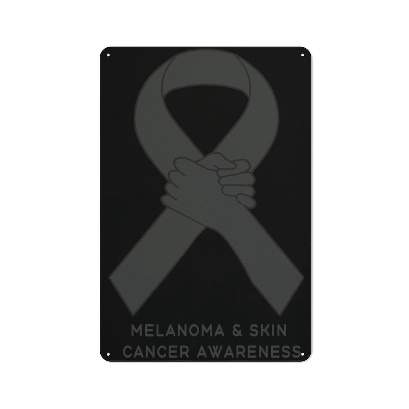 Melanoma & Skin Cancer Awareness Metal Tin Sign,Wall Decor Sign Funny ...
