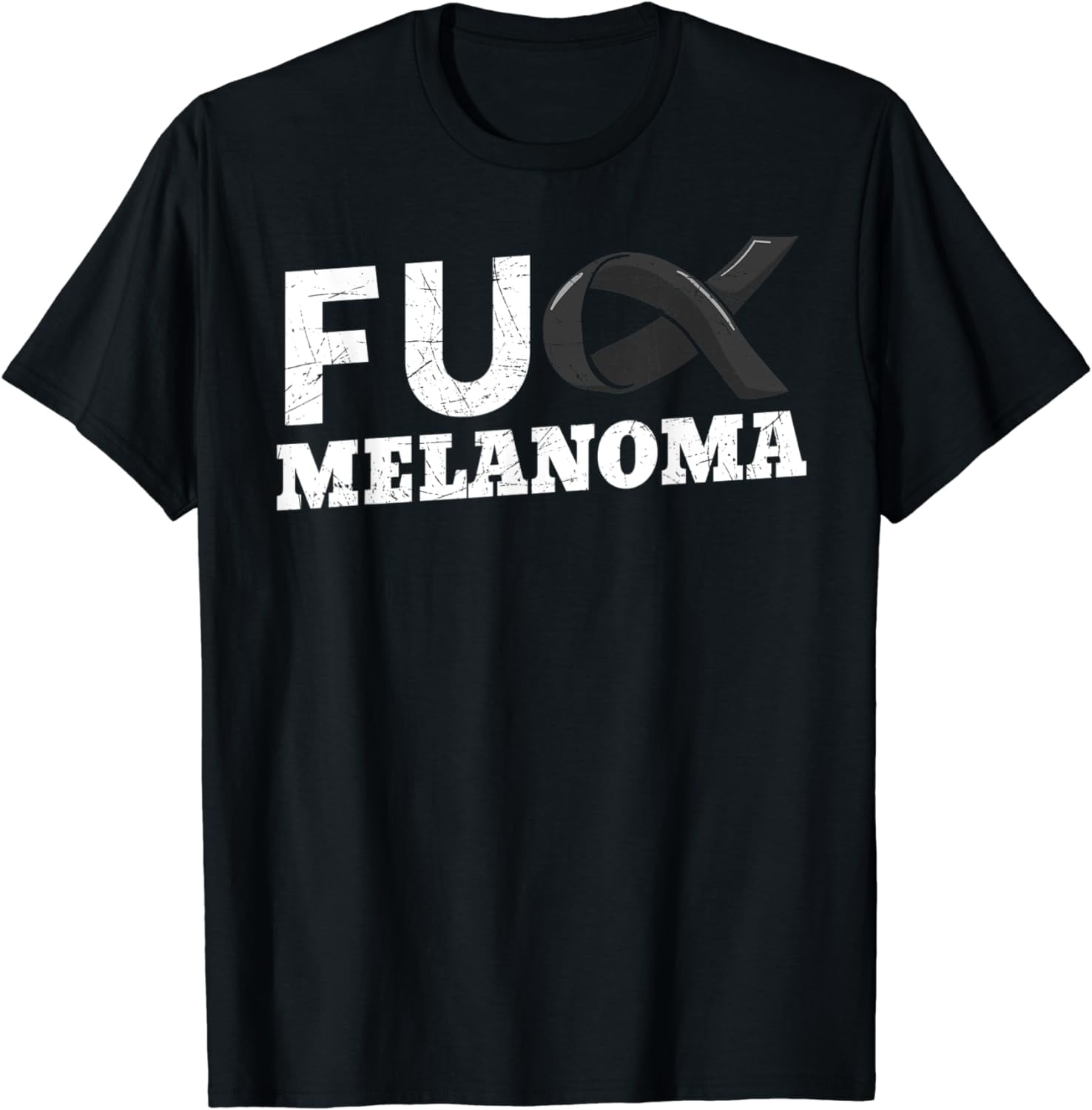 Melanoma Skin Cancer Dermatologists Black Awareness Ribbon Cotton T ...
