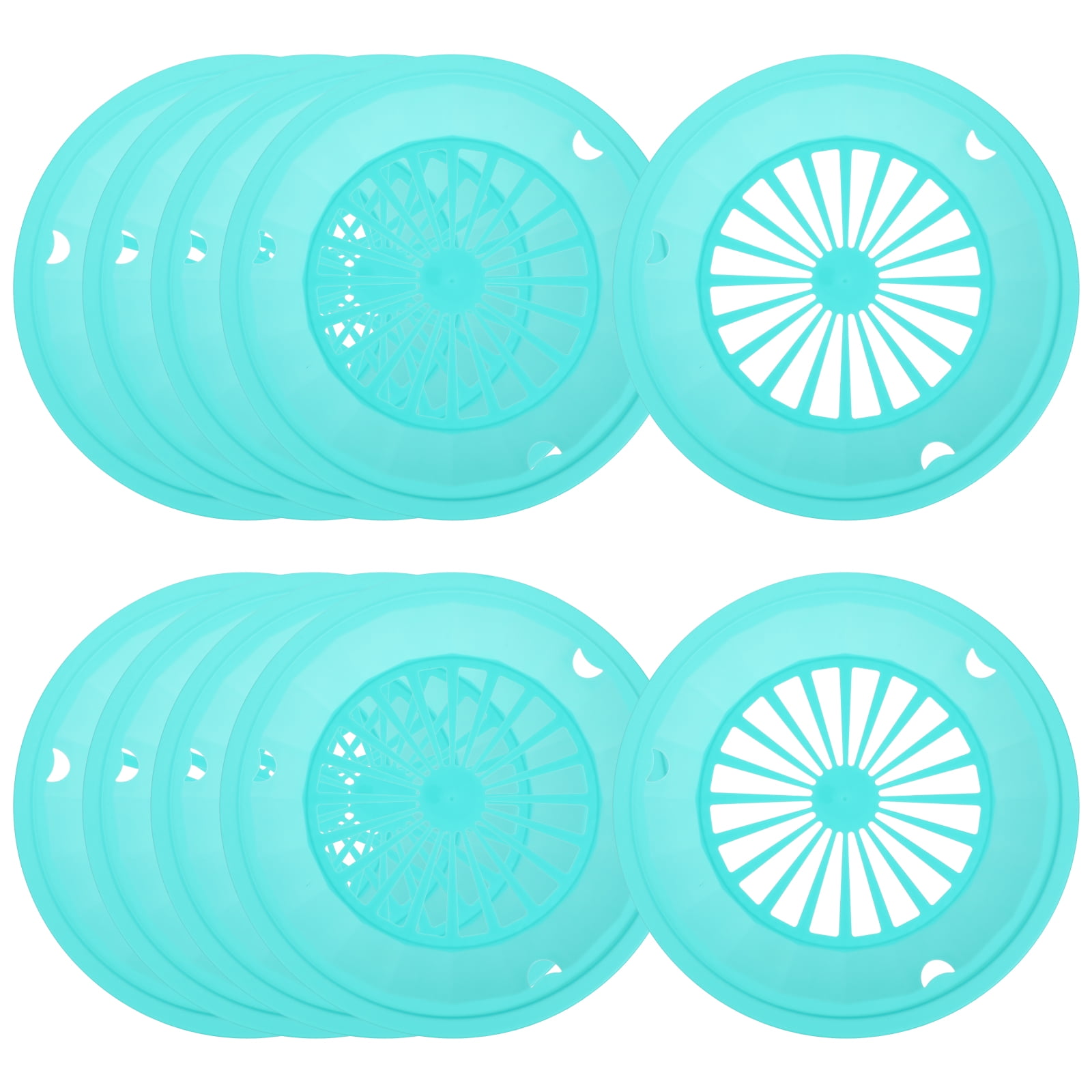 Melantax 10 Pack BBQ Paper Plate Holder Plastic Dinner Tray Reusable ...