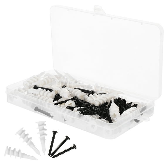 Melantax 100pcs Heavy Duty Wall Anchor Hollow Wall Fixer Utility ...