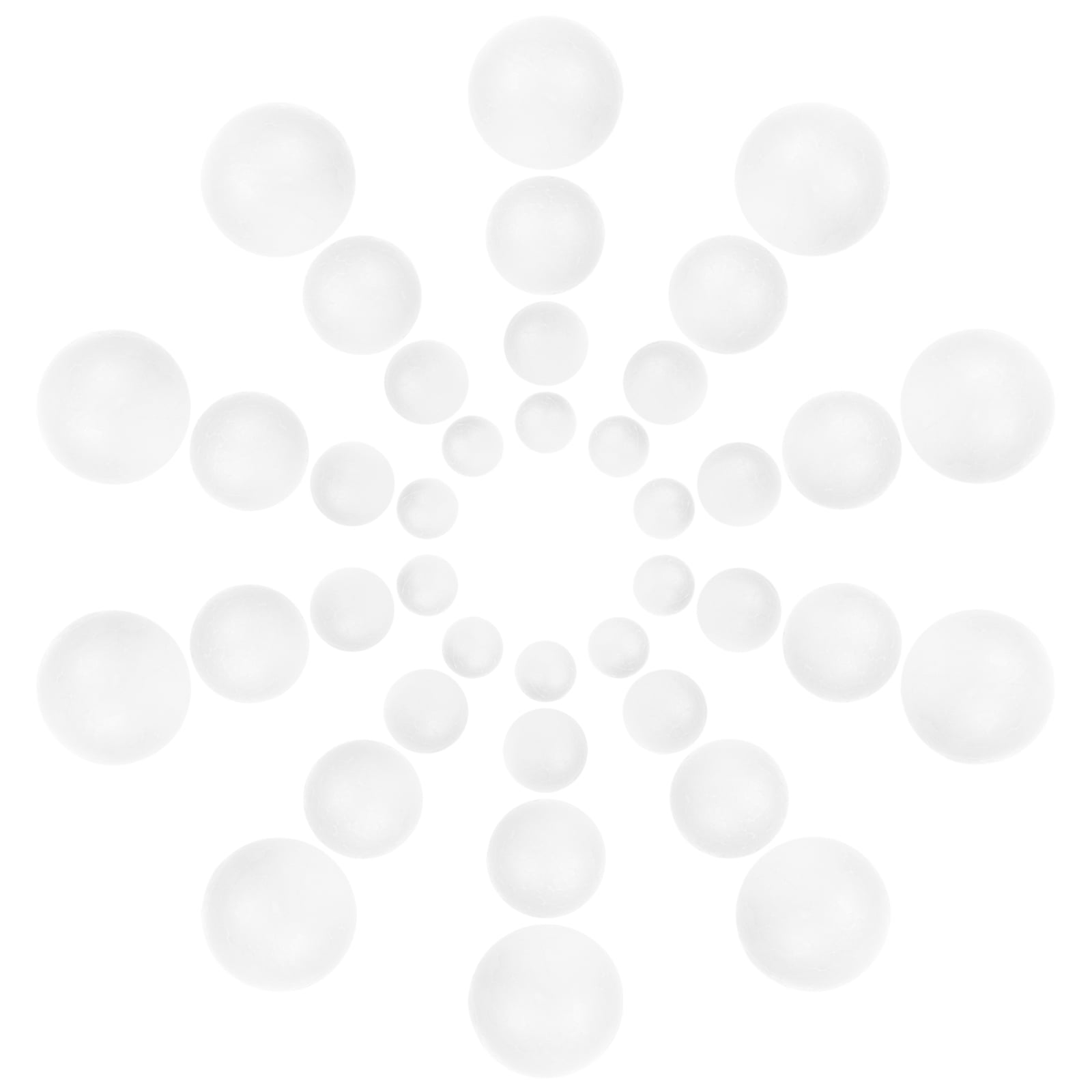 Melantax 110pcs polystyrene craft balls foam balls various sizes foam ...