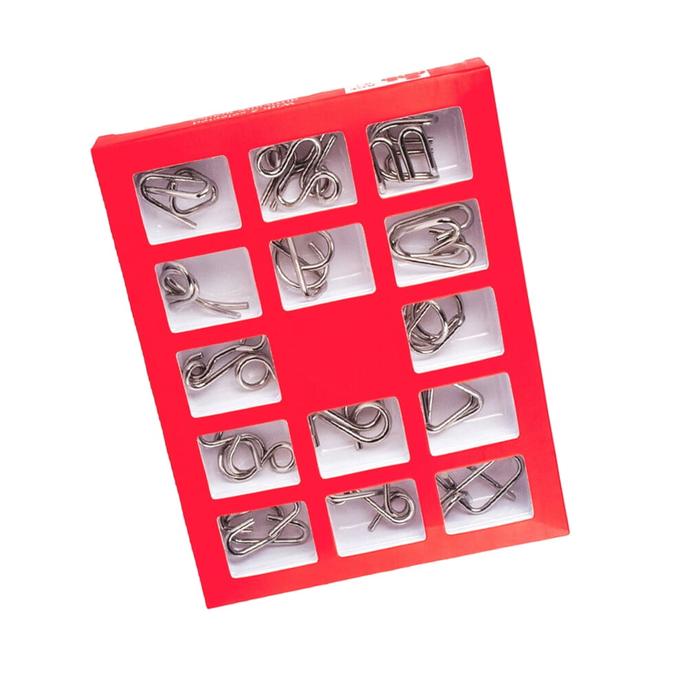 Melantax 15-piece Chinese ring puzzle intelligence solution nine ring ...