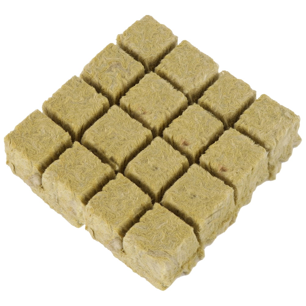Melantax 16 pieces mineral wool block culture plate soilless ...