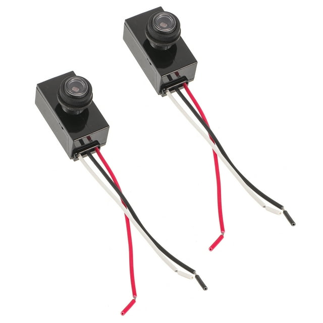 Melantax 2 Pack 120V Outdoor Hard Wiring Post Eye Light Controller with ...