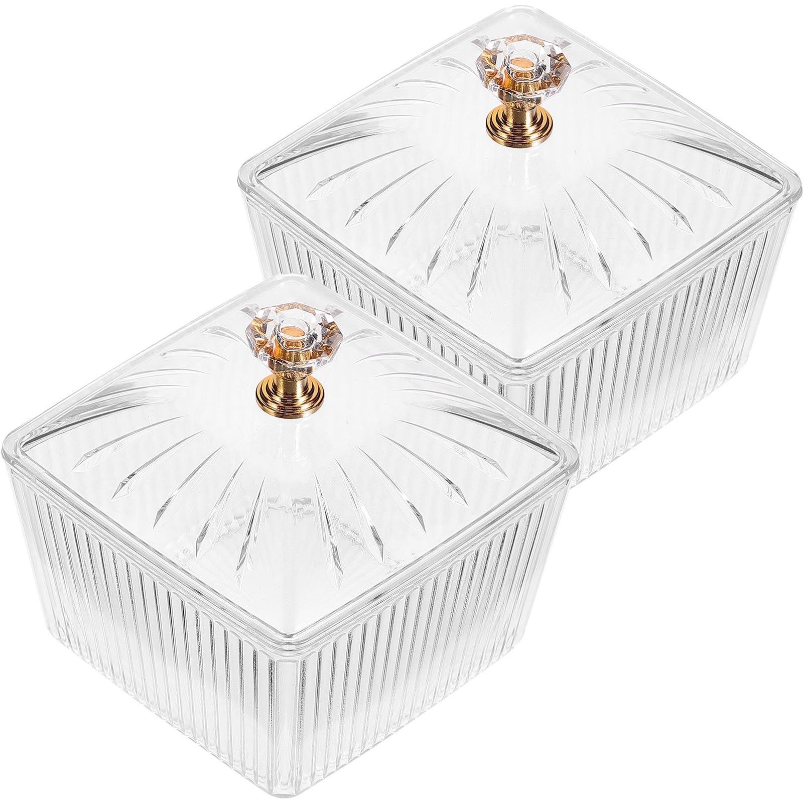 Melantax 2 Pack Candy Jar Candy Candy Snack Bowl Cookie Container ...