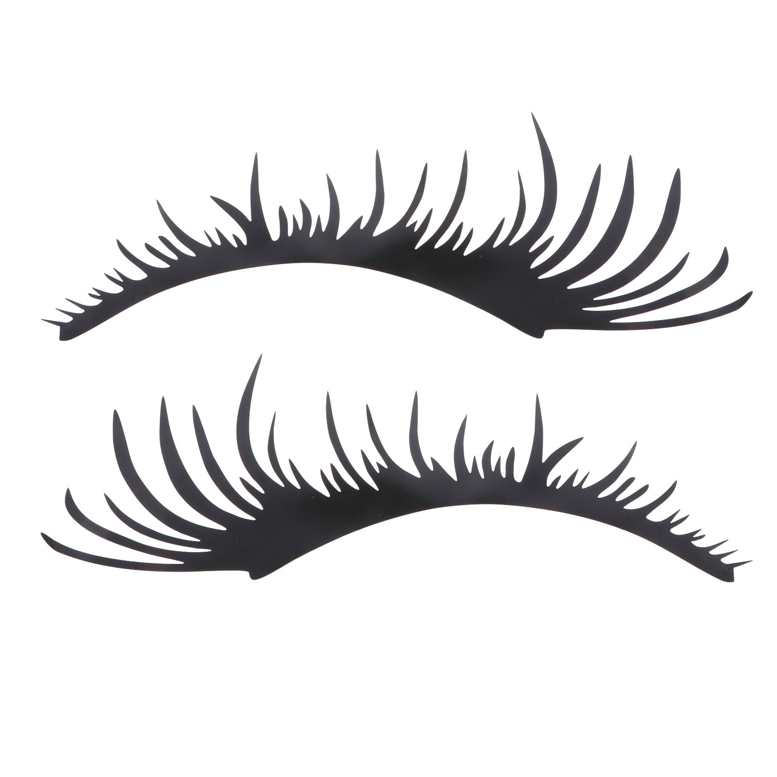 Melantax 2 Pairs Eyelash Eyebrow Car Headlight Sticker Body Sticker ...