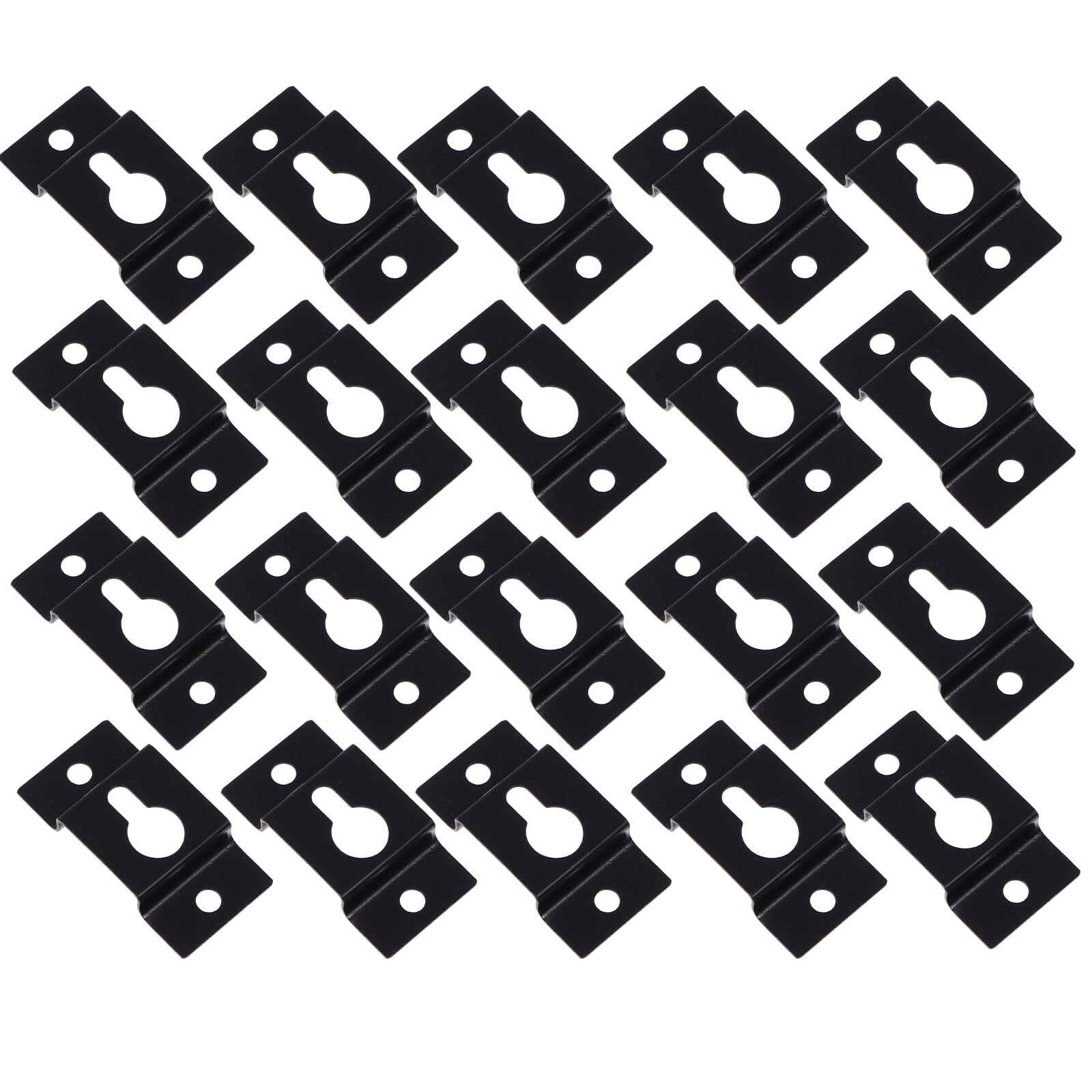 Melantax 20 Pack Iron Speaker Hooks with Keyhole, Heavy Duty Shelf ...