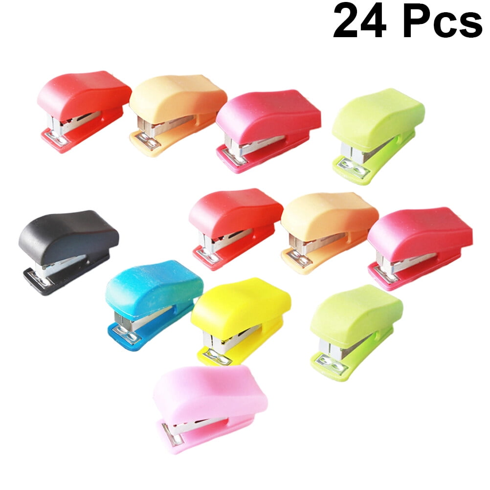 Melantax 24pcs Mini Desktop Stapler Manual Stapler Office Home Stapler ...