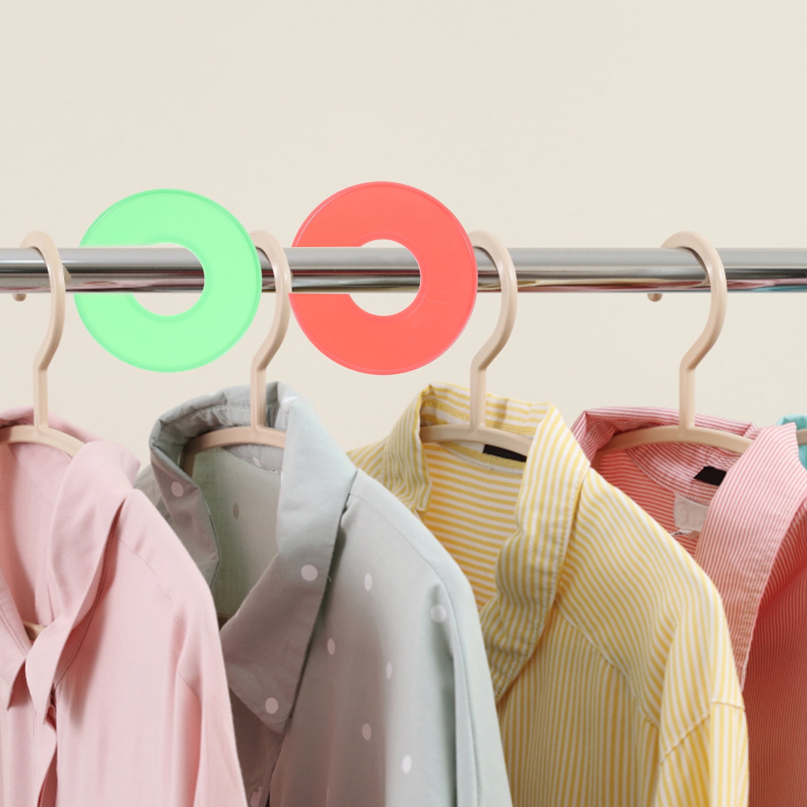 Melantax 30pcs Plastic Clothes Size Dividers Round Wardrobe Divider ...